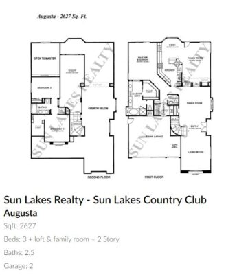Sun Lakes Country Club Floorplans | Sun Lakes Realty