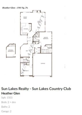 Sun Lakes Country Club Floorplans | Sun Lakes Realty