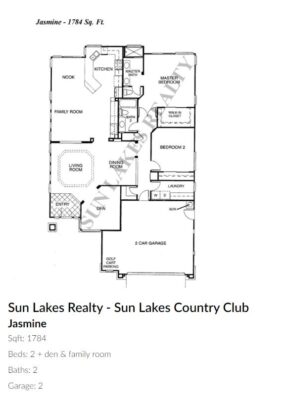 Sun Lakes Country Club Floorplans | Sun Lakes Realty