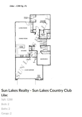 Sun Lakes Country Club Floorplans | Sun Lakes Realty