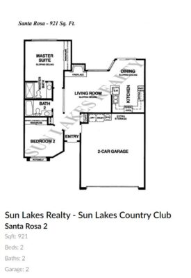 Sun Lakes Country Club Floorplans | Sun Lakes Realty