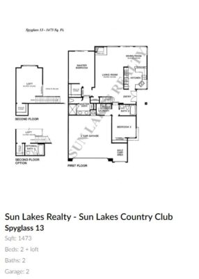 Sun Lakes Country Club Floorplans | Sun Lakes Realty