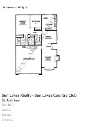 Sun Lakes Country Club Floorplans | Sun Lakes Realty