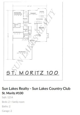 Sun Lakes Country Club Floorplans | Sun Lakes Realty
