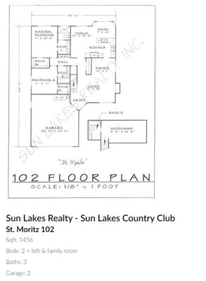 Sun Lakes Country Club Floorplans | Sun Lakes Realty