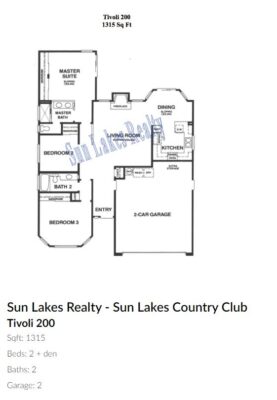 Sun Lakes Country Club Floorplans | Sun Lakes Realty