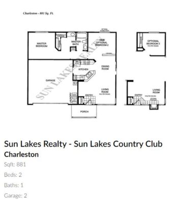Sun Lakes Country Club Floorplans | Sun Lakes Realty